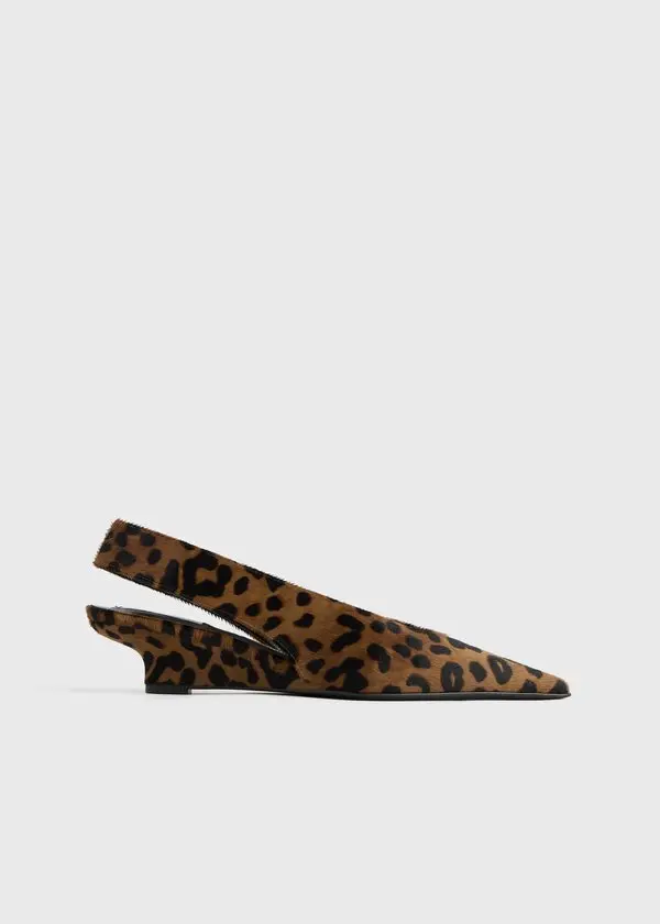 TOTEME Wedge-heel Pony Hair Slingbacks