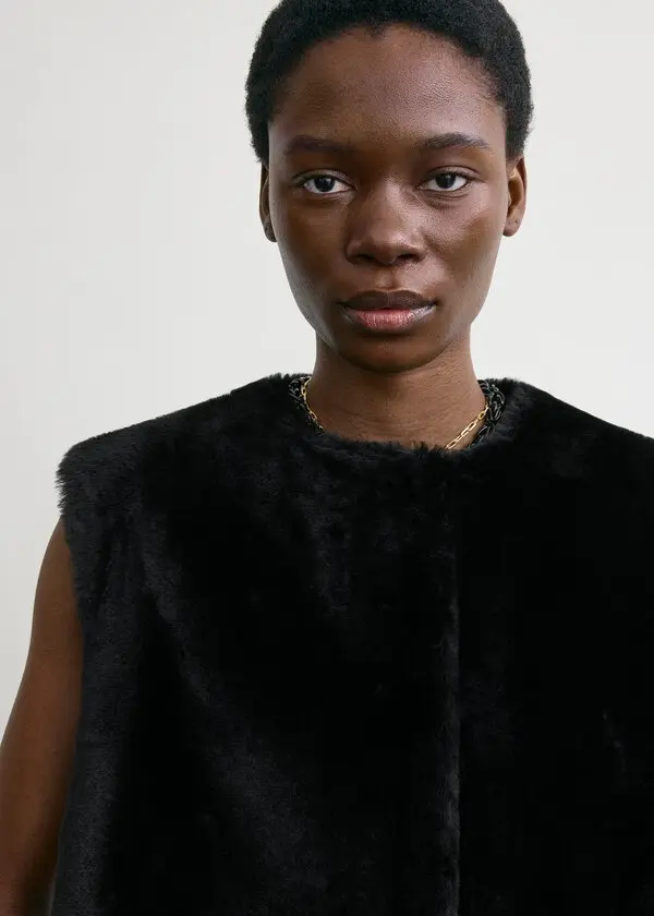TOTEME Plush Shearling Vest