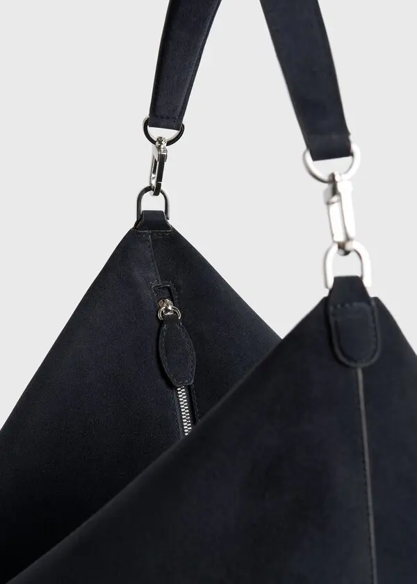 TOTEME Bevel Suede Bag