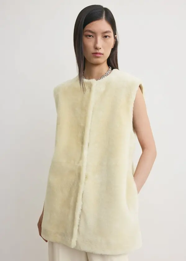 TOTEME Plush Shearling Vest