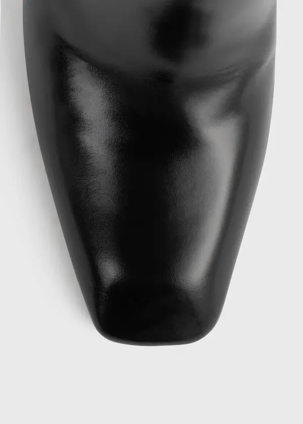 TOTEME Bar Glossy Leather Boots