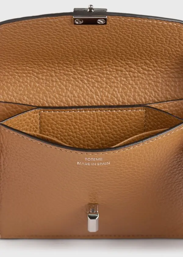 TOTEME T-lock Grained-leather Cardholder
