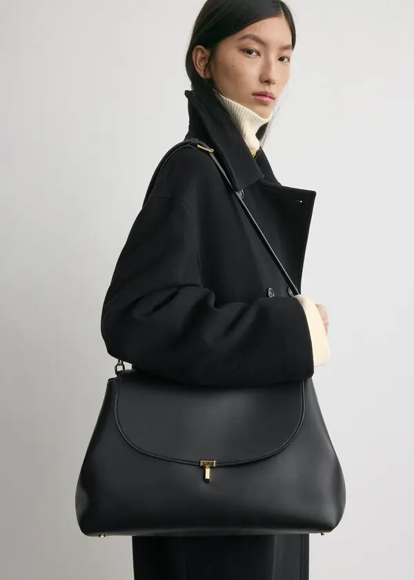 TOTEME T-lock Leather Satchel