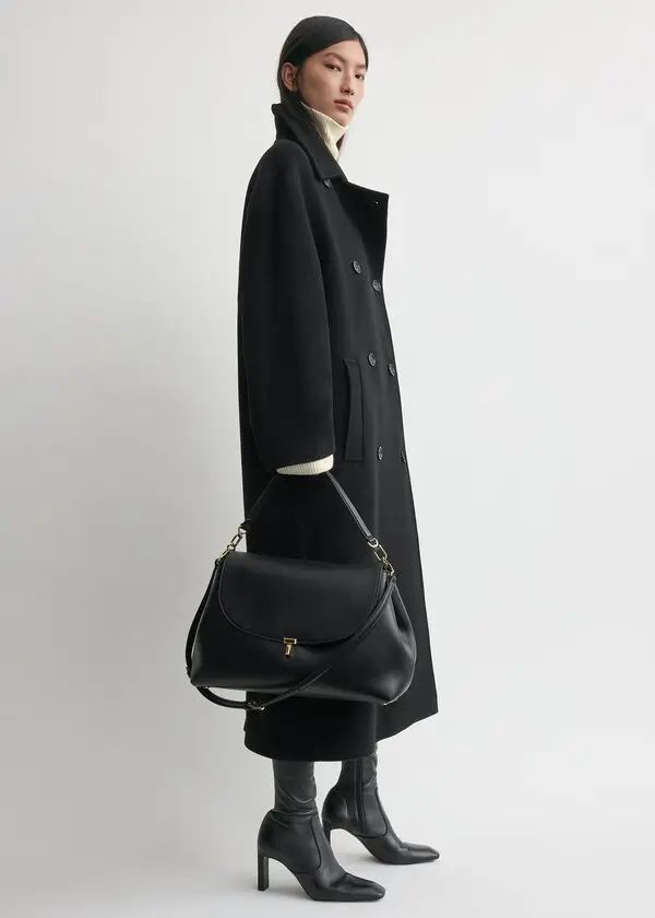 TOTEME T-lock Leather Satchel