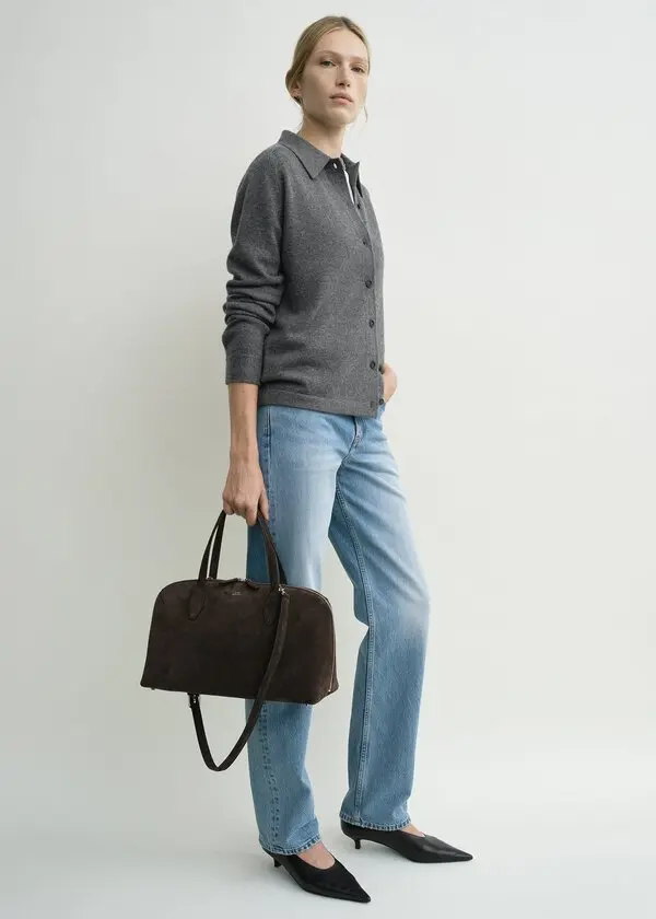TOTEME Medium Suede Day Tote