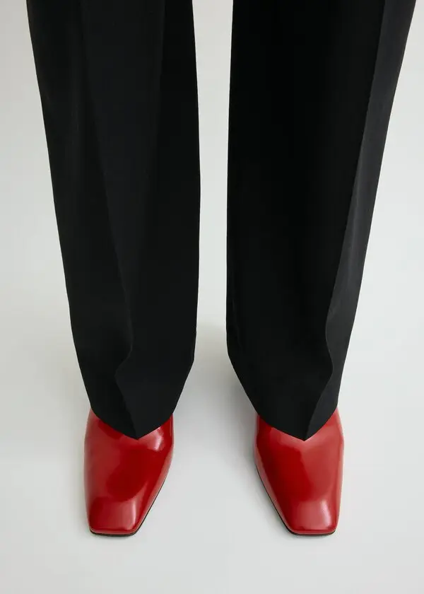 TOTEME Bar Glossy Leather Boots