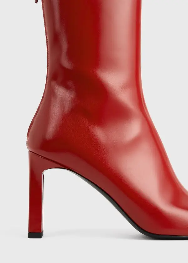 TOTEME Bar Glossy Leather Boots