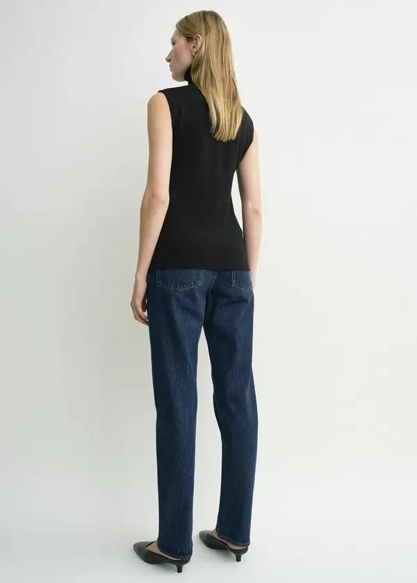 TOTEME Sleeveless Fine Turtleneck
