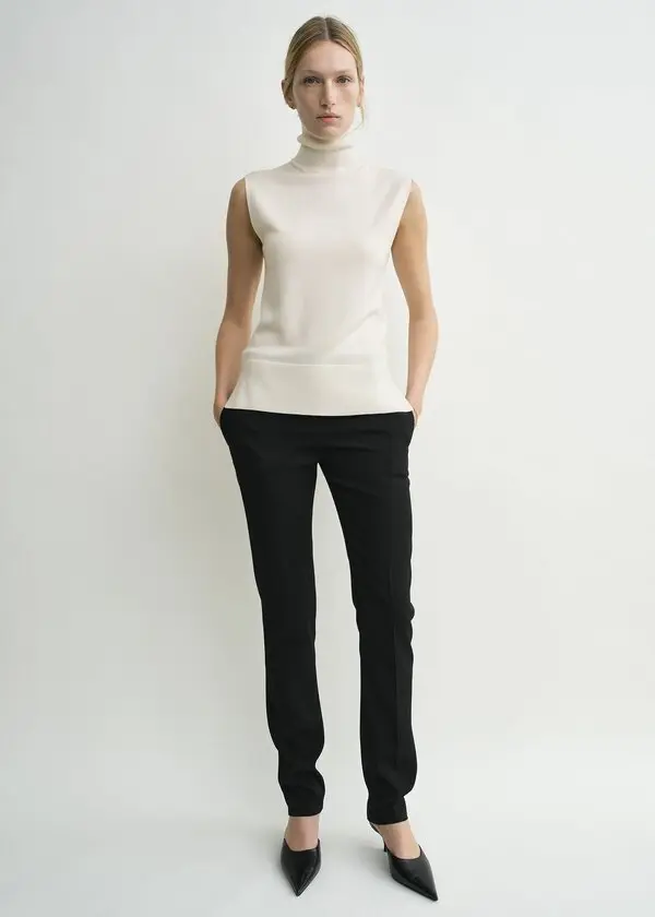 TOTEME Sleeveless Fine Turtleneck