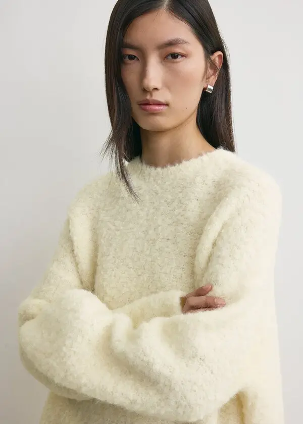 TOTEME Boxy Bouclé Knit