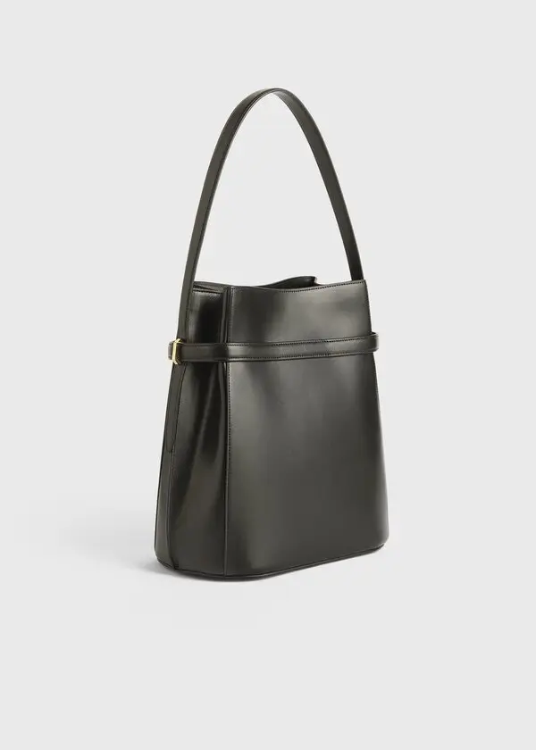 TOTEME Belted Leather Bucket Bag