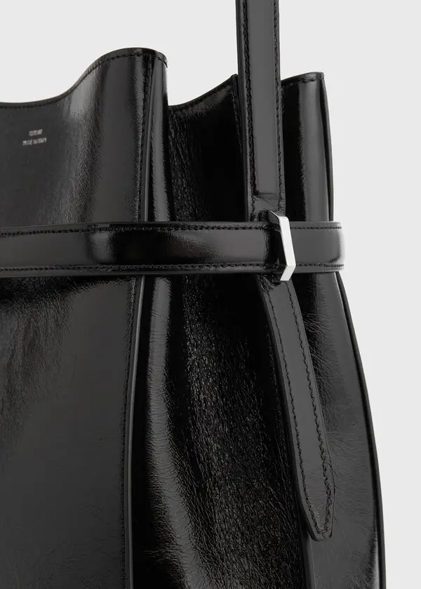 TOTEME Belted Naplack Bucket Bag