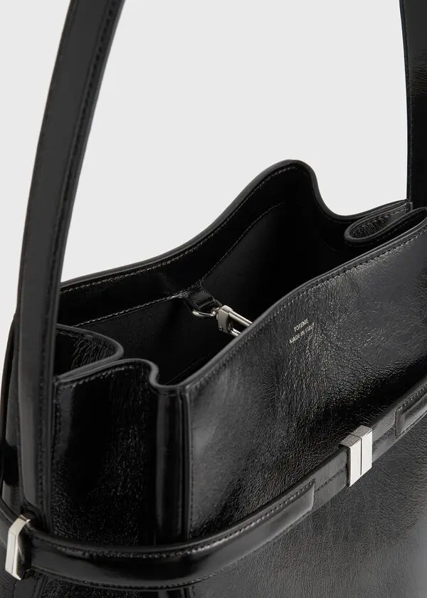 TOTEME Belted Naplack Bucket Bag