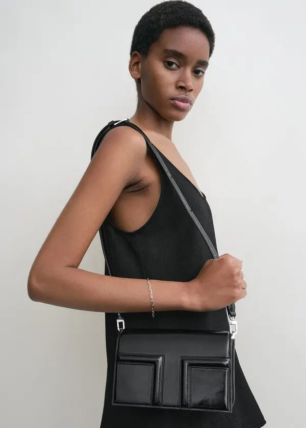 TOTEME Mini T-flap Naplack Bag