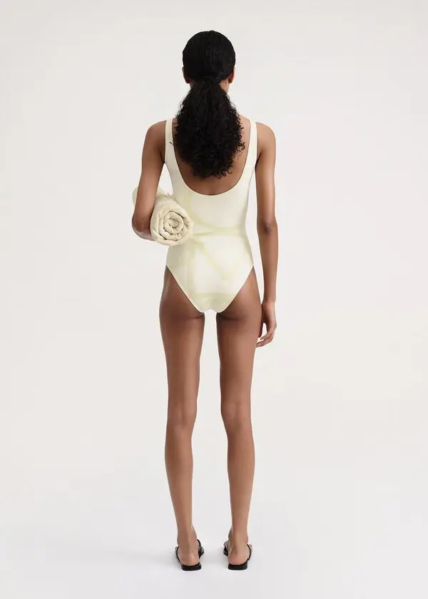 TOTEME Monogram Swimsuit Sand