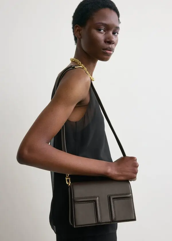 TOTEME Mini T-flap Leather Bag