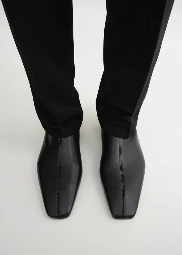 TOTEME Leather Sock Boots