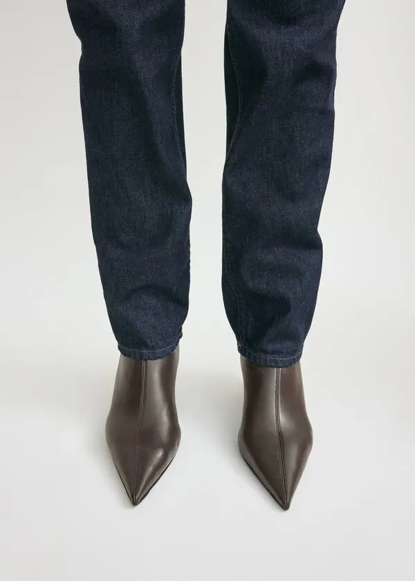TOTEME Nappa Heeled Sock Boots