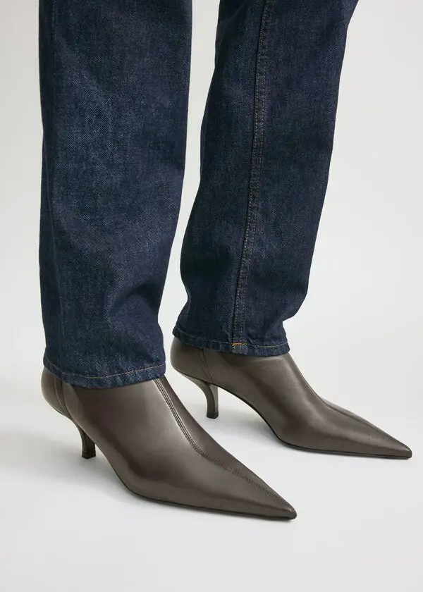 TOTEME Nappa Heeled Sock Boots