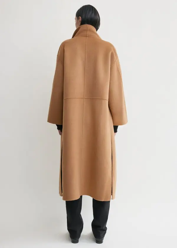 TOTEME Signature Wool Cashmere Coat - Camel