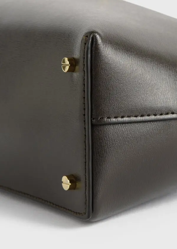 TOTEME T-lock Leather Clutch