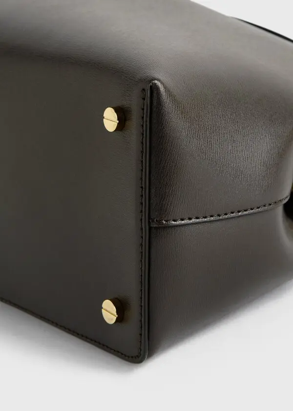 TOTEME T-lock Leather Top Handle