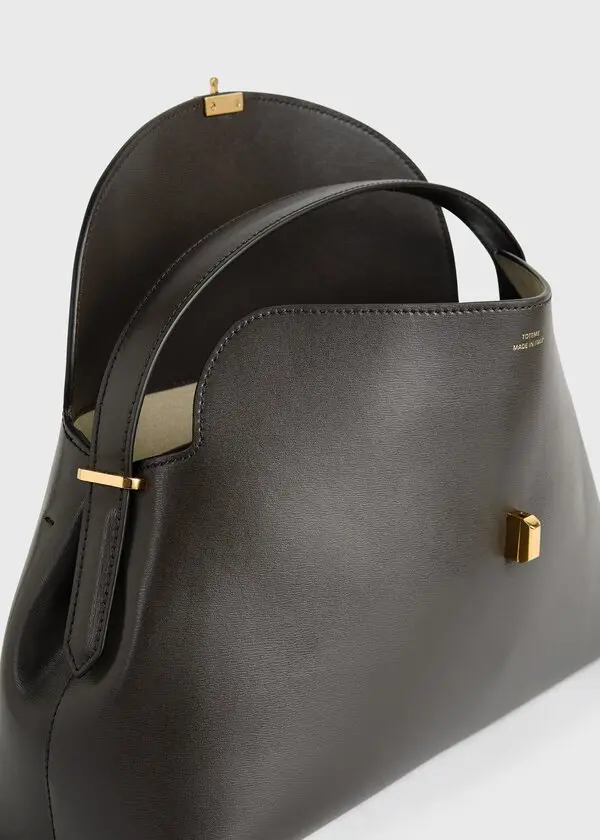 TOTEME T-lock Leather Top Handle