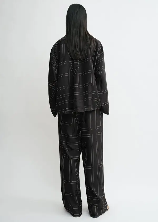 TOTEME Monogram Silk Pj Top