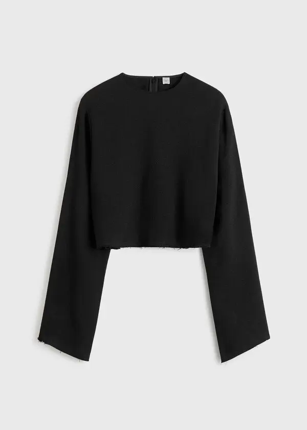 TOTEME Cropped Sablé Blouse
