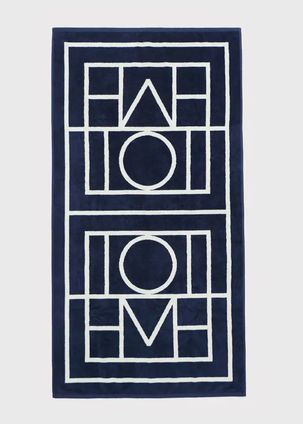 TOTEME Monogram Jacquard Beach Towel