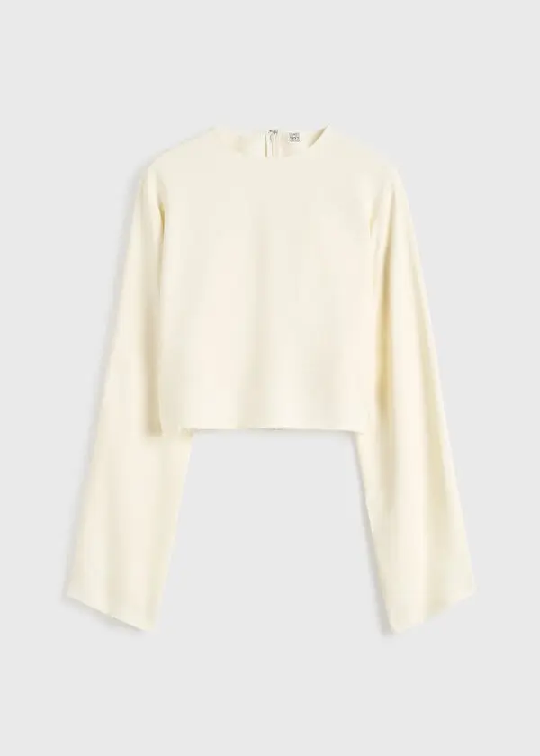 TOTEME Cropped Sablé Blouse