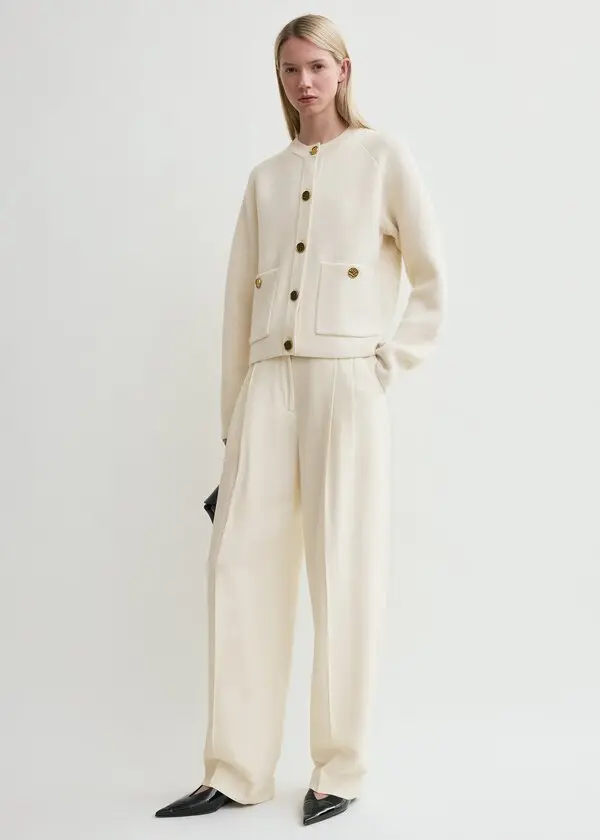 TOTEME Hammered Button Cardigan