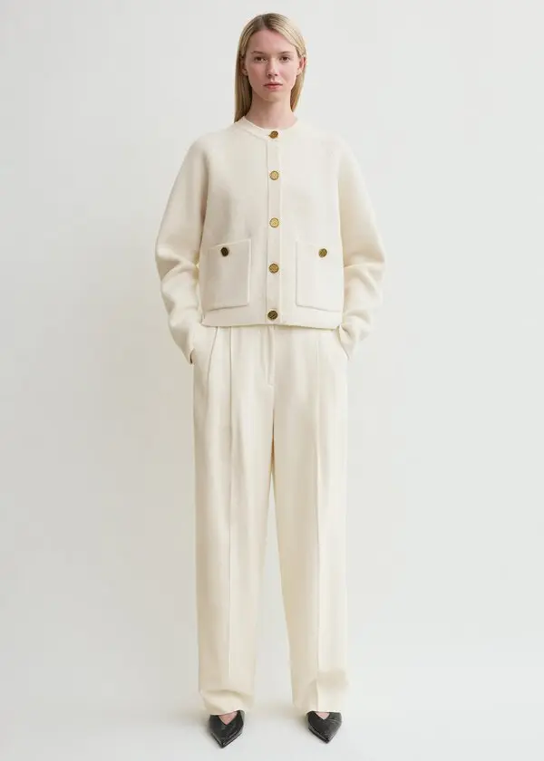 TOTEME Hammered Button Cardigan