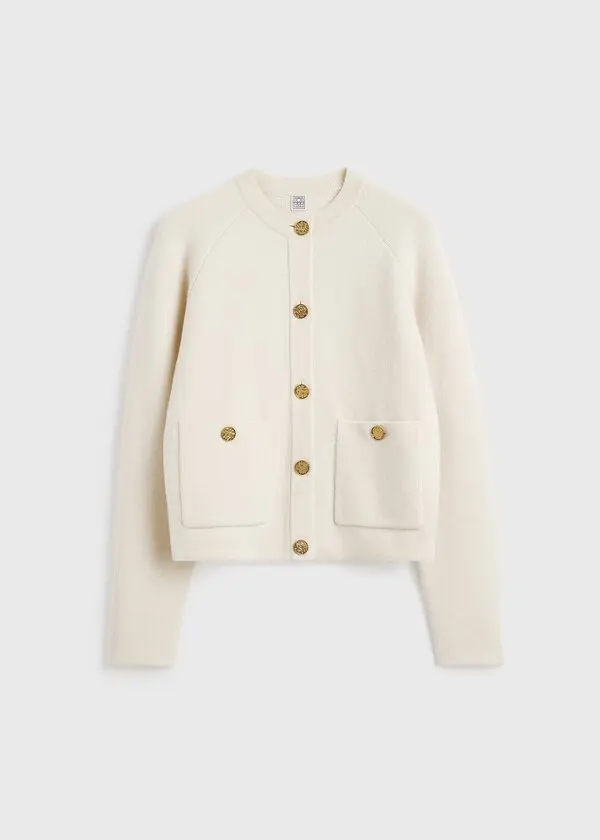TOTEME Hammered Button Cardigan