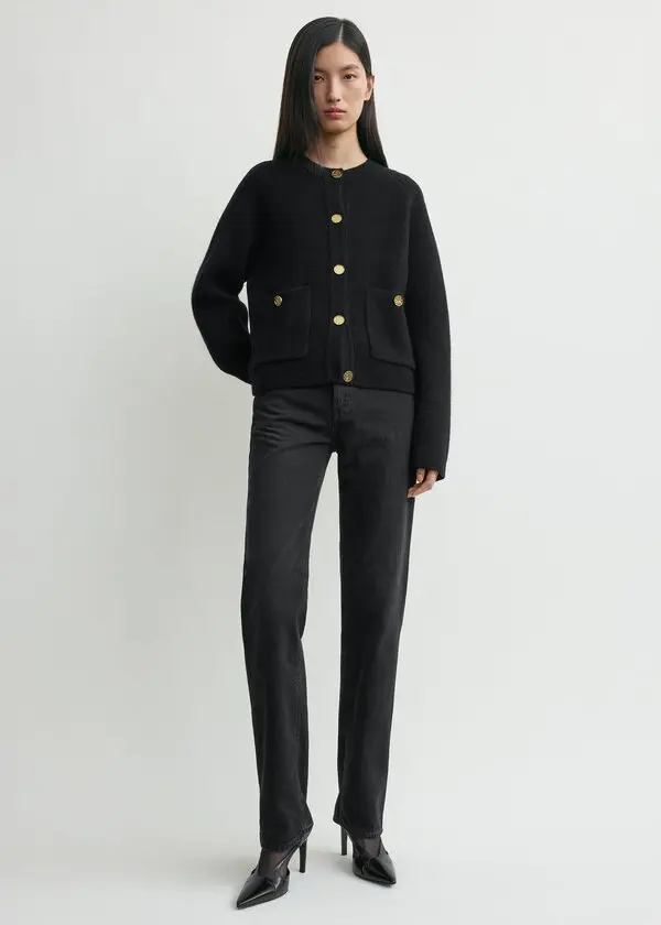 TOTEME Hammered Button Cardigan