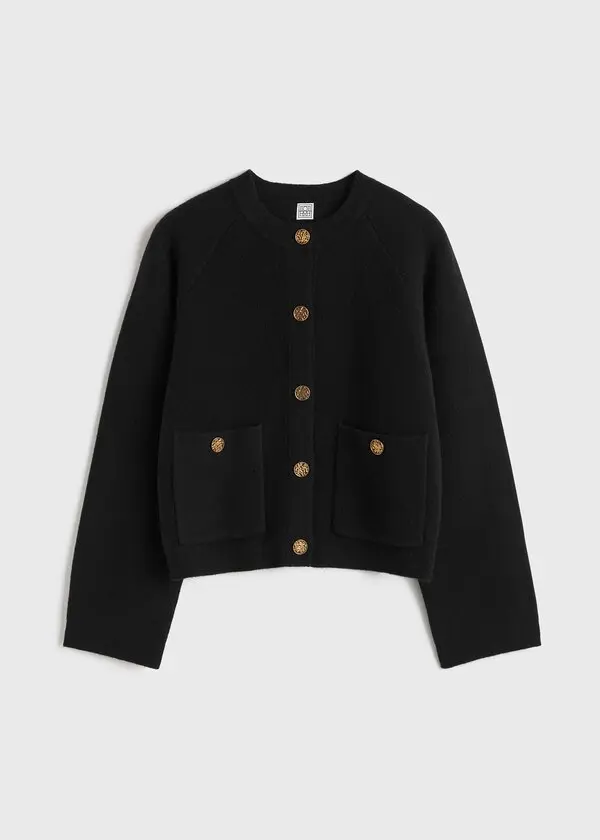TOTEME Hammered Button Cardigan