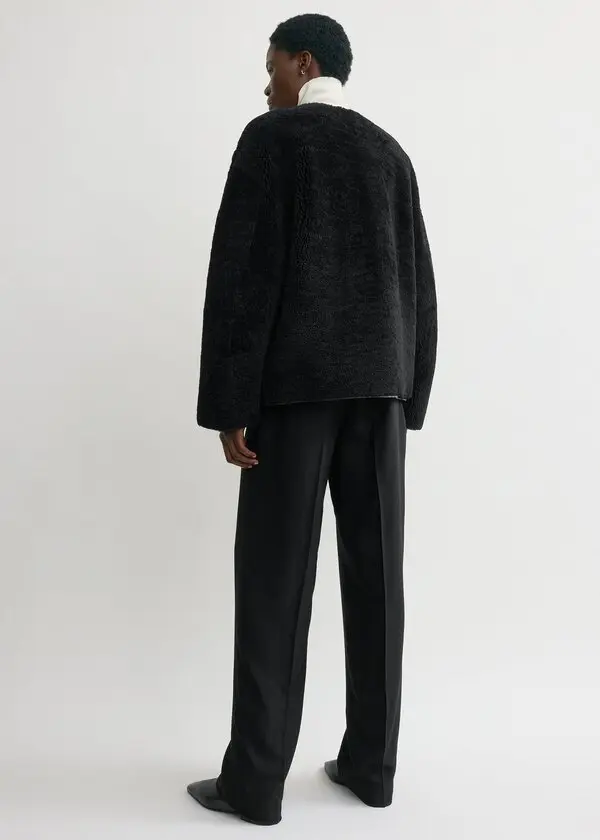 TOTEME Teddy Shearling Clasp Jacket