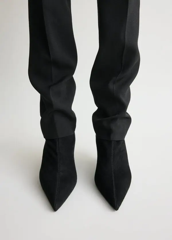 TOTEME Suede Heeled Sock Boots