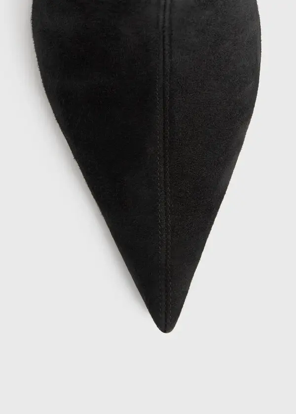 TOTEME Suede Heeled Sock Boots