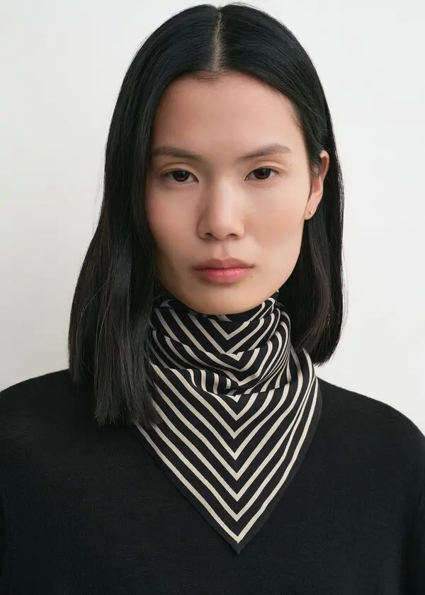 TOTEME Signature Monogram Silk Scarf