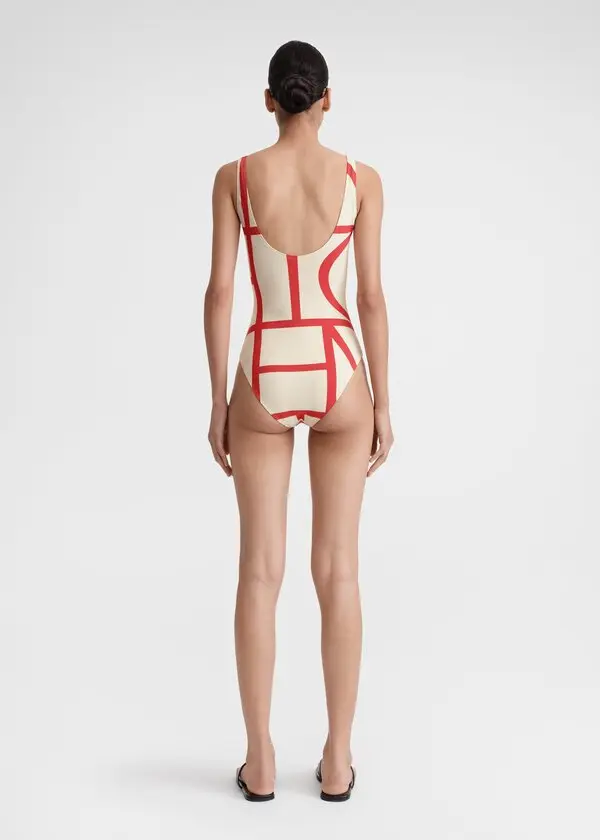 TOTEME Monogram Swimsuit Cava