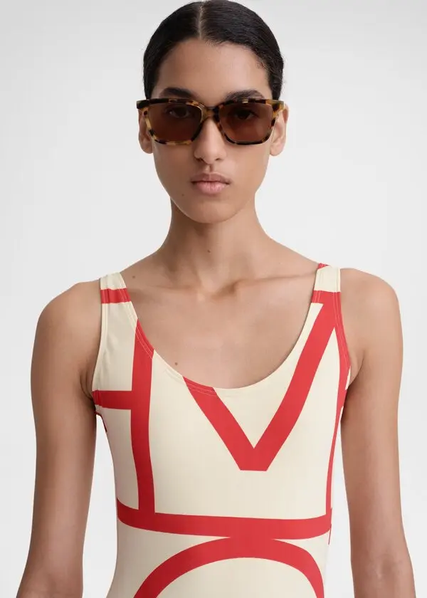 TOTEME Monogram Swimsuit Cava