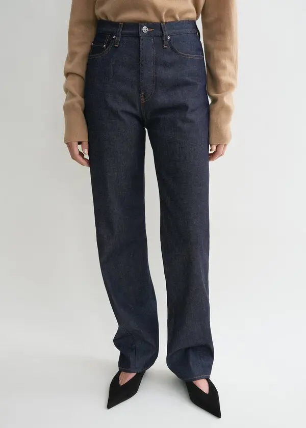 TOTEME Twisted Seam Denim Full Length Blue