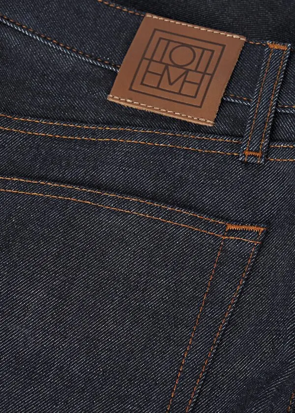 TOTEME Twisted Seam Denim Full Length Blue