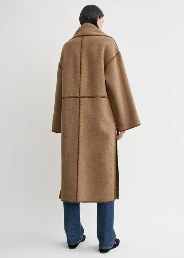 TOTEME Embroidered Scarf Coat
