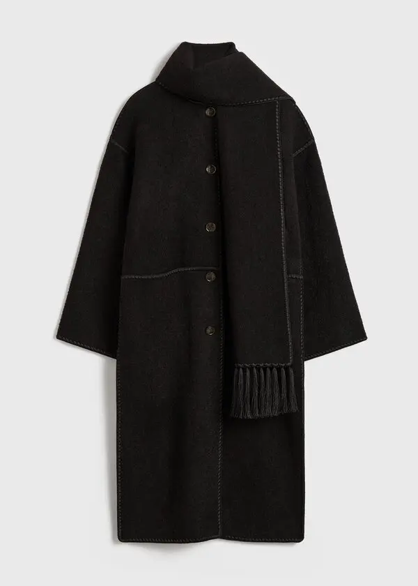 TOTEME Embroidered Scarf Coat