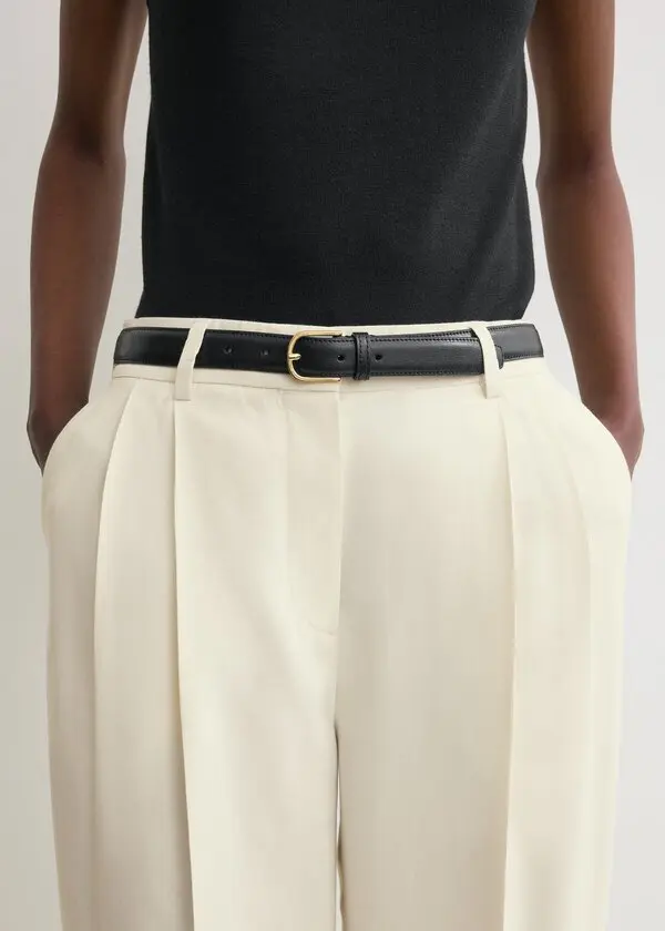 TOTEME Slim Leather Trouser Belt