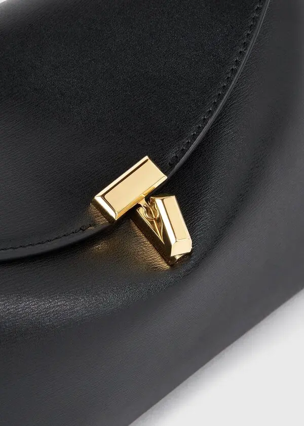 TOTEME T-lock Leather Clutch
