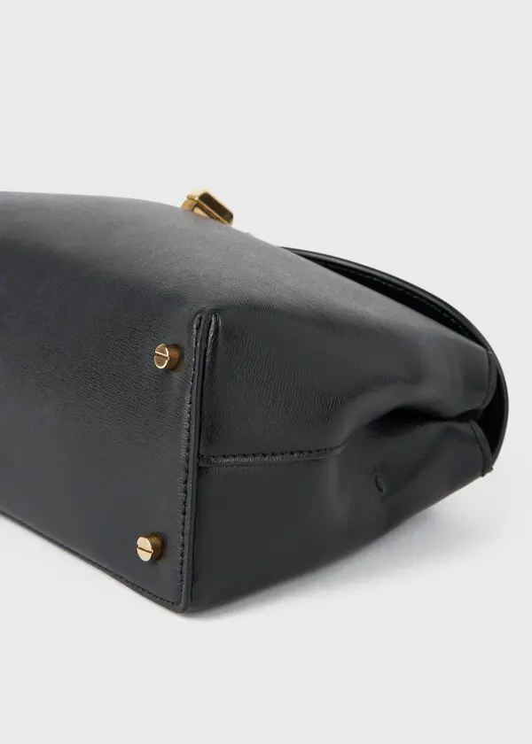 TOTEME T-lock Leather Clutch