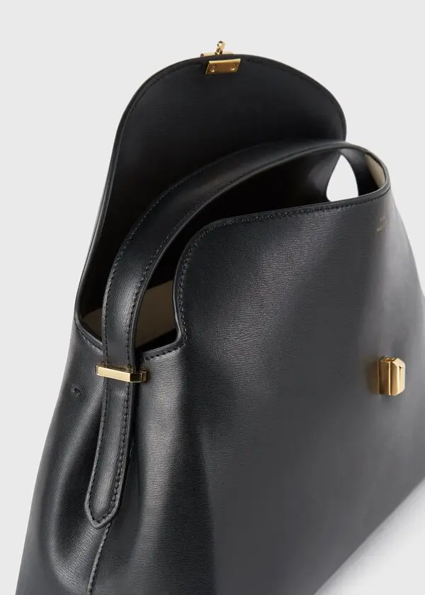 TOTEME T-lock Leather Top Handle
